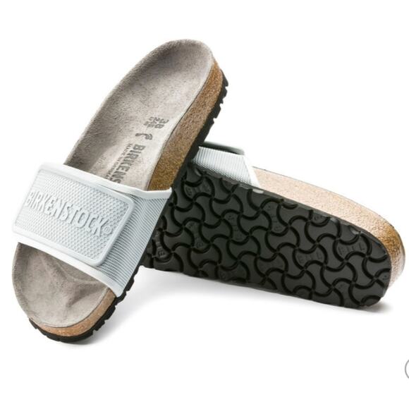 Birkenstock | Shoes | Birkenstock Light Grey Tema Microfiber Leather ...